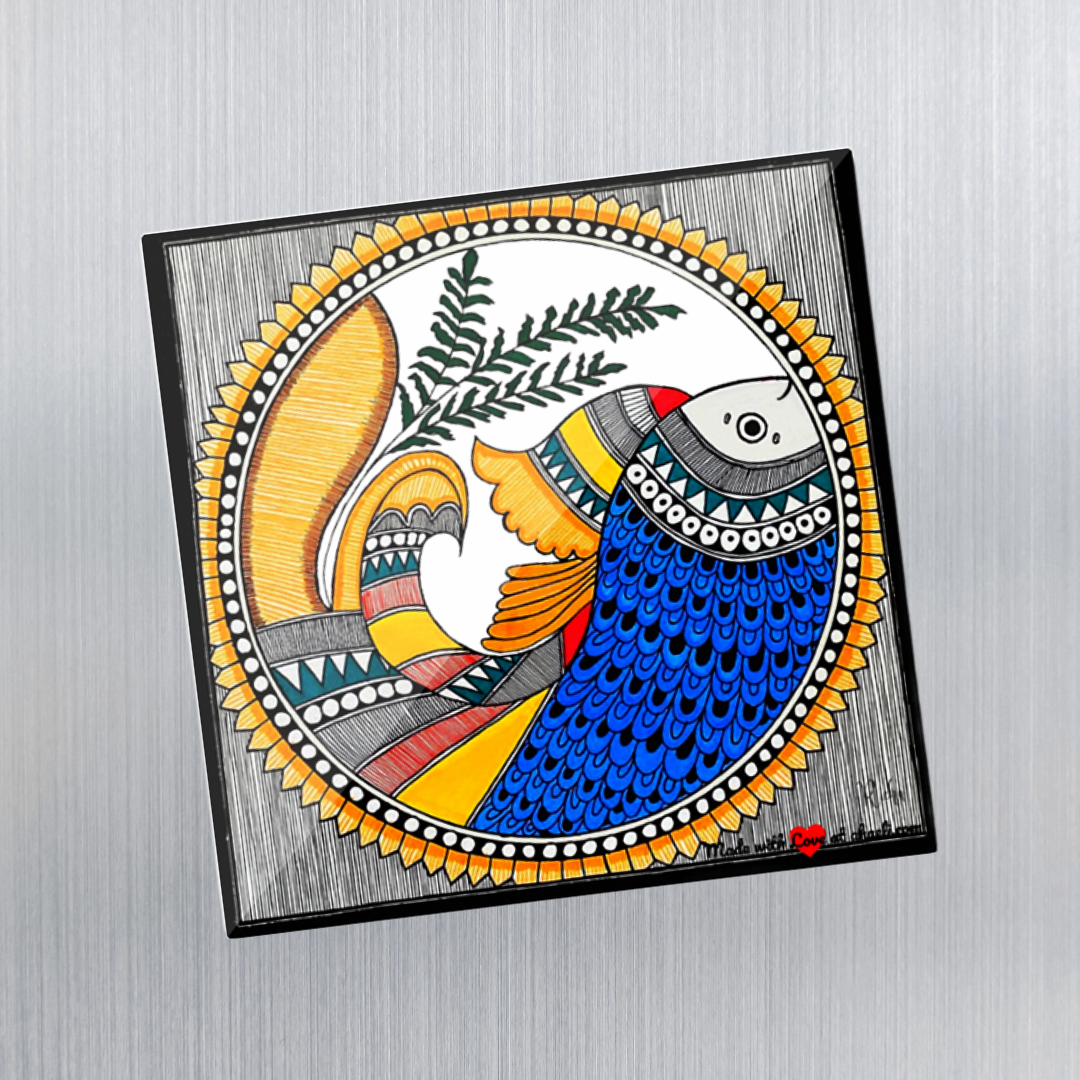 Magnets - Fish Whispers (Mithila Art) – Ahaeli